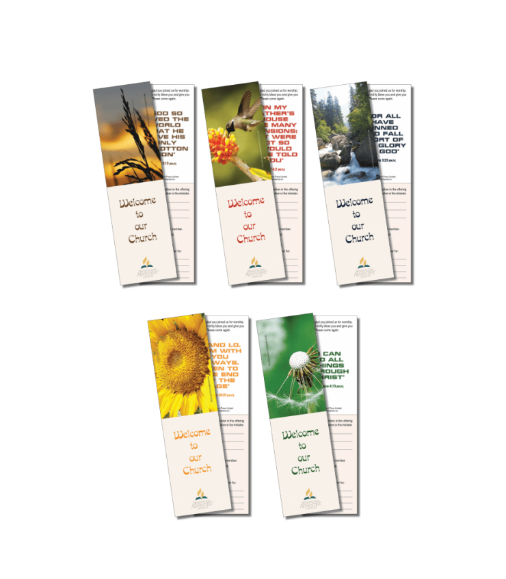 Visitors Welcome Bookmark SDA